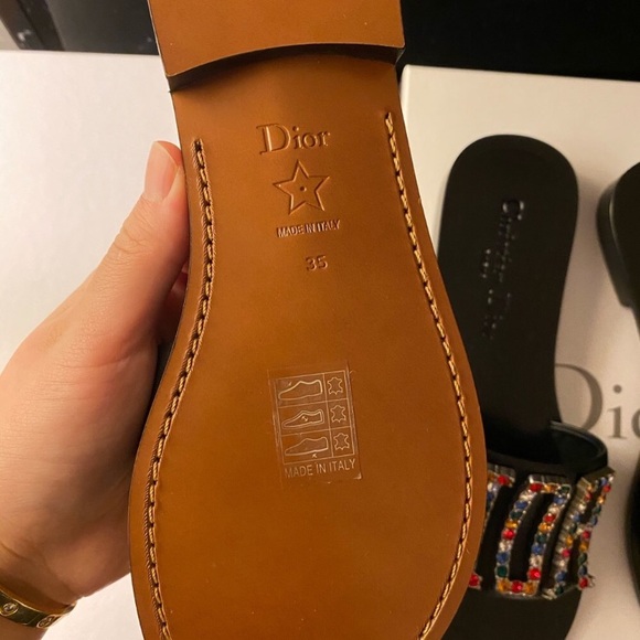 Dior | Shoes | Dior Diamonds Logo Sandal | Poshmark